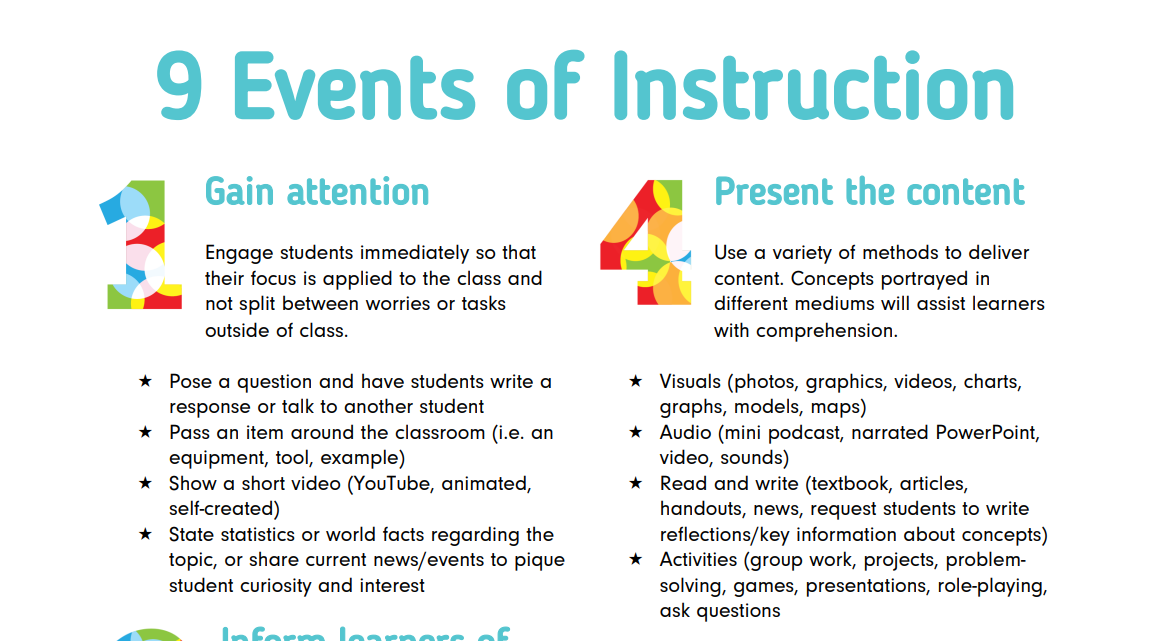 9 EVENTS OF INSTRUCTION - Dyslexia Association of Singapore