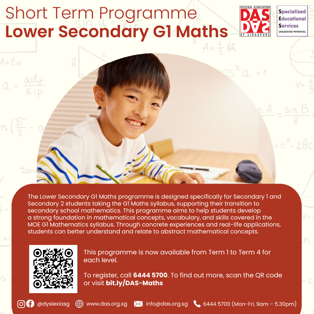 Maths Programme - Dyslexia Association of Singapore